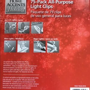 Home Accents | Holiday | Home Accents 75pack Allpurpose Light Clips ...